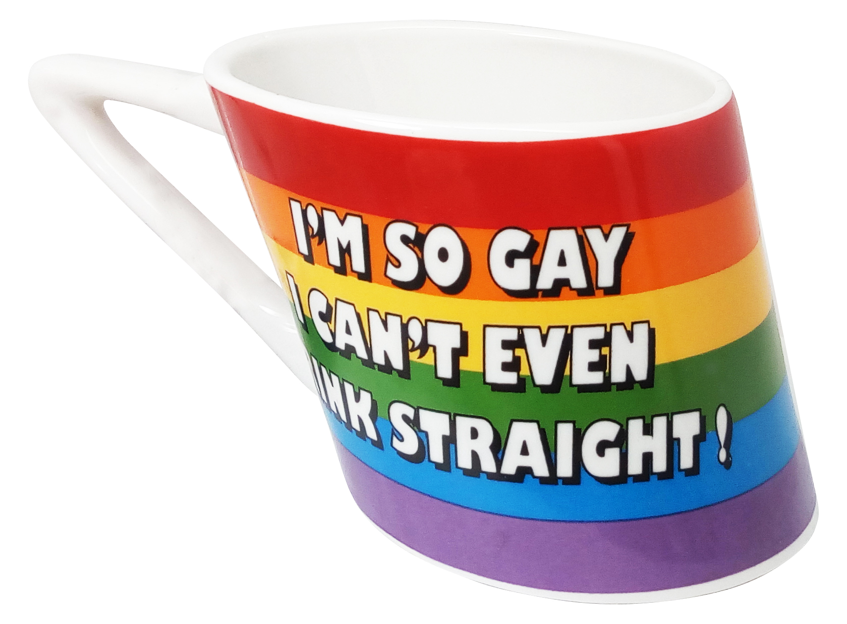 Slanted Rainbow Mug - Shop Male Q